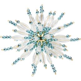 Zauberperle Bastelperlen Perlenstern-Komplettset Crystal Light Blue