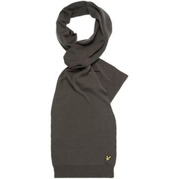 Lyle & Scott Lyle & Scott Schal, mit Logo-Aufnäher, grau