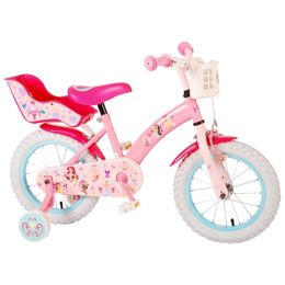 TPFSports Disney Princess Kinderfahrrad - Mädchen - 14 Zoll - 2 Handbremsen - Pink