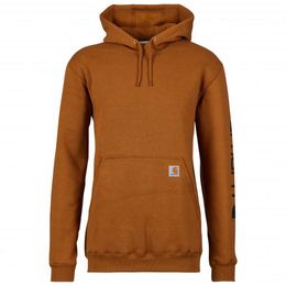 Carhartt - Sleeve Logo Hooded Sweatshirt - Hoodie Gr S braun