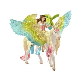 Schleich Surah mit Glitzer-Pegasus Spielfiguren Mehrfarbig
