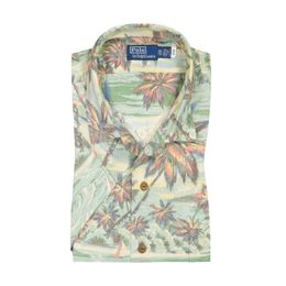 Übergröße : Polo Ralph Lauren, Kurzarmhemd mit Beach-Motiv in Hellgrün