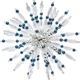 Zauberperle Bastelperlen Perlenstern-Komplettset Blue Crystal
