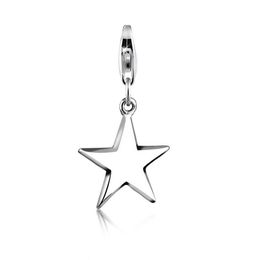 NENALINA Charm-Einhänger Anhänger Stern Astro Star Basic 925 Silber