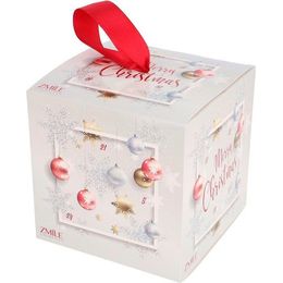 ZMILE COSMETICS Adventskalender Cube 'Merry Christmas' (24-tlg), vegane Kosmetik, bunt|goldfarben|silberfarben