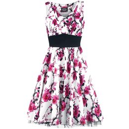 H&R London H&R London Pink Floral Dress Mittellanges Kleid weiß pink in L
