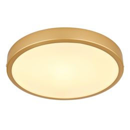 Globo TIBEY Deckenpanel LED Messing, 1-flammig