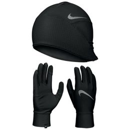 Nike Herren Essential Running Hat and Gloves Set schwarz