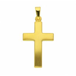 Adelia´s Adelia´s Kette mit Anhänger 585 Gold Kreuz Anhänger, Schmuckset - Set mit Halskette, goldfarben