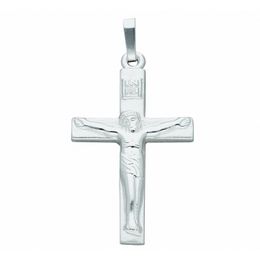 Adelia´s Adelia´s Kette mit Anhänger 925 Silber Kreuz Anhänger Korpus, Schmuckset - Set mit Halskette, silberfarben