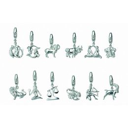 Adelia´s Adelia´s Kette ohne Anhänger 925 Silber Charms Anhänger Steinbock, Schmuckset - Set mit Halskette, silberfarben