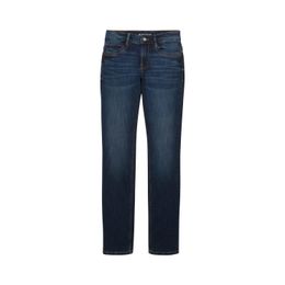 Tom Tailor Damen Alexa Straight Jeans, blau, Uni, Gr. 27/32