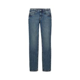 Tom Tailor Damen Alexa Straight Jeans, blau, Uni, Gr. 30/30
