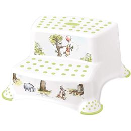 keeeper Igor Step-Stool mit 2 Stufen, Winnie the Pooh, Weiß, 40 x 37 x 21 cm