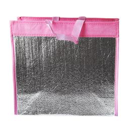 EDCO Kühltasche KÜHLTASCHE 28x30cm bis 4kg Alu-Beschichtung Isoliertasche 81 (Rosa)