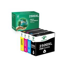 Greensky 4er-Farben 2500XL Kompatibel Canon PGI-2500 XL Multipack Tintenpatrone (Canon Maxify IB4000 IB4050 IB4150 MB5000 MB5050 MB5100 MB5150 MB5155