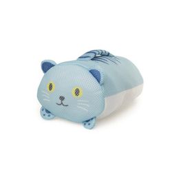 KIKKERLAND Wäschesack Katze Netz Blau Handy Cat Laundry Bag 25 x 15