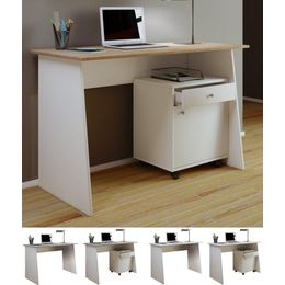 Vcm Schreibtisch Holz Schreibtisch Computertisch Masola Maxi