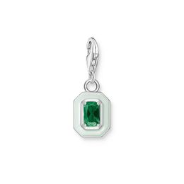 Thomas Sabo Kettenanhänger Charm- Grüner Stein