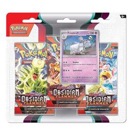 POKÉMON Sammelkarte Friedwuff & 3 Booster-Packs Pokemon Karten deutsch Karmesin & Purpur