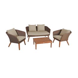 Gravidus Garten-Essgruppe Sitzgruppe ARONA 4-tlg Couch Sofa