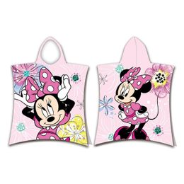 Disney Minnie Mouse Badeponcho Kinder Poncho Minnie Mouse Pink Größe: 50 x 115 cm 100% Baumwolle