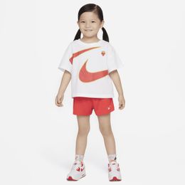 Nike Set aus T-Shirt und Shorts für Kleinkinder - Rot