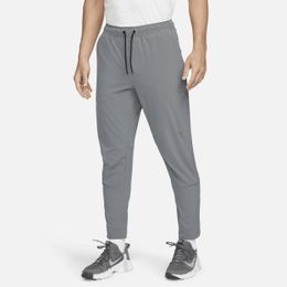 Nike Unlimited vielseitige Dri-FIT Hose mit Reißverschluss am Bündchen für Herren - Grau