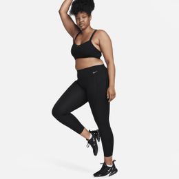 Nike Universa 7/8-Leggings mit mittlerem Halt, mittelhohem Bund und Taschen für Damen - Schwarz