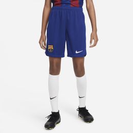 FC Barcelona 2023/24 Stadium Home Nike Dri-FIT Fußball-Shorts für ältere Kinder - Blau