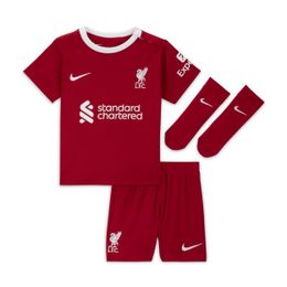 Liverpool FC 2023/24 Home dreiteiliges Nike Dri-FIT-Set für Babys und Kleinkinder - Rot