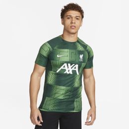 Liverpool FC Academy Pro Nike Dri-FIT Pre-Match-Fußballoberteil für Herren - Grün