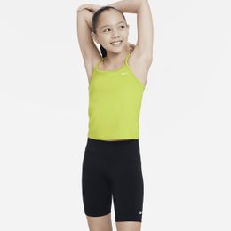 Nike One Leak Protection: Periodensichere Bike-Shorts mit hohem Taillenbund für ältere Kinder (Mädchen) (ca. 18 cm) - Schwarz