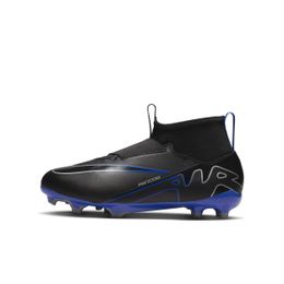 Nike Jr. Mercurial Superfly 9 Academy High-Top-Fußballschuh für verschiedene Böden für jüngere/ältere Kinder - Schwarz