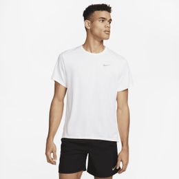 Nike Miler Nike Dri-FIT UV Kurzarm-Laufoberteil für Herren - Weiß