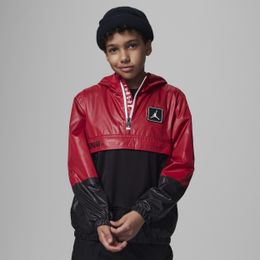 Jordan Half-Zip Windbreaker Jacke für ältere Kinder - Rot