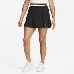 NikeCourt Dri-FIT Heritage Damen-Tennisrock - Schwarz