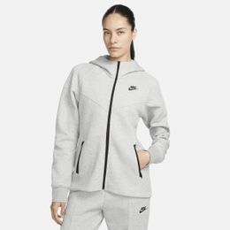 Nike Sportswear Tech Fleece Windrunner Damen-Hoodie mit durchgehendem Reißverschluss - Grau