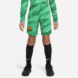 FC Barcelona 2023/24 Stadium Goalkeeper Nike Dri-FIT Fußball-Shorts für jüngere Kinder - Grün