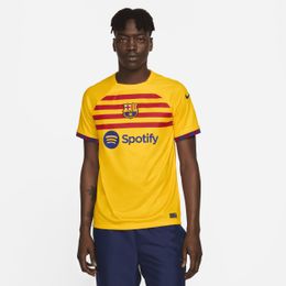 FC Barcelona 2023/24 Stadium Fourth Nike Dri-FIT Fußballtrikot für Herren - Gelb