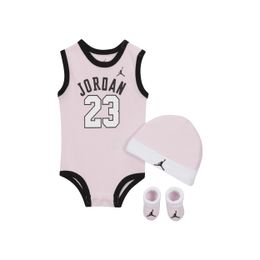 Jordan Jumpman Set aus Bodysuit, Beanie und Schühchen für Babys - Pink