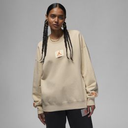Jordan x Shelflife Damen-Sweatshirt mit Rundhalsausschnitt - Braun