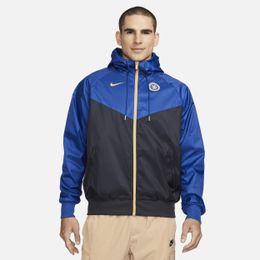 Chelsea FC Sport Essentials Windrunner Nike Fußball-Webjacke mit Kapuze für Herren - Blau