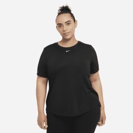 Nike Dri-FIT One Kurzarmoberteil in Standardpassform für Damen - Schwarz