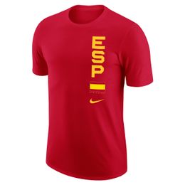 Spanien Nike Dri-FIT Team-Basketball-T-Shirt für Herren - Rot