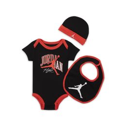 Jordan KSA Home and Away 3-Piece Box Set Baby Dreiteiliges Bodysuit-Box-Set für Babys - Schwarz