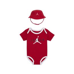 Jordan Jumpman Bucket Hat and Bodysuit Set Bodysuit-Set für Babys (0–6 M) - Rot