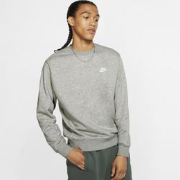 Nike Sportswear Club French-Terry-Rundhalsshirt für Herren - Grau