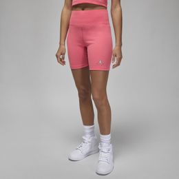 Jordan gerippte Bike-Shorts für Damen - Pink
