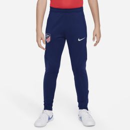 Atlético Madrid Strike Nike Dri-FIT Strick-Fußballhose für ältere Kinder - Blau